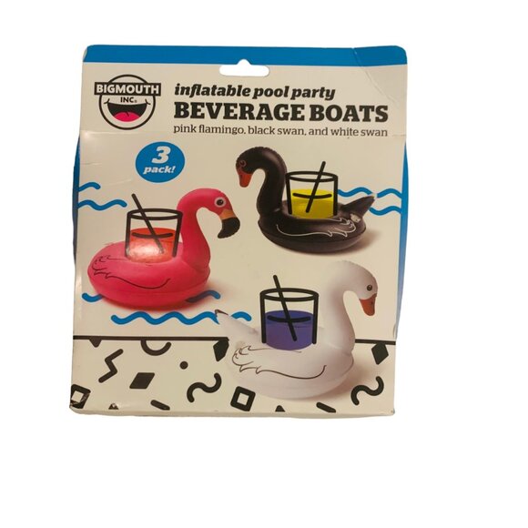 Big Mouth | Swim | Big Mouth Pink Flamingo Swans Inflatable Pool Party ...